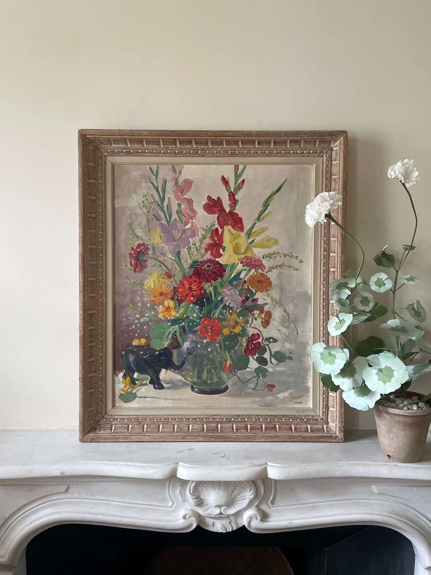 Flowers with Elephant – Collins & Green Art